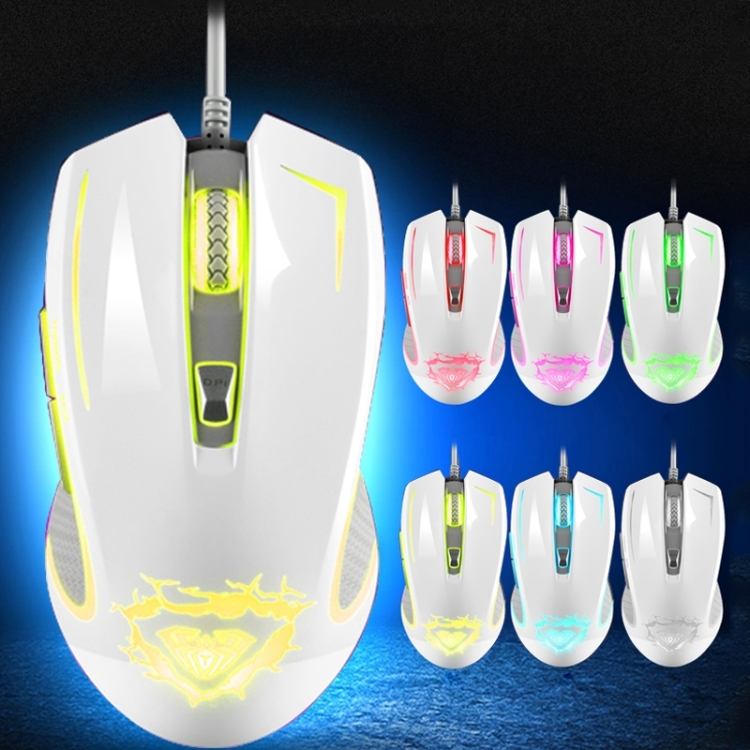 AULA Series SoulKiller II Colourful Light 7D Optical Competitive USB ...