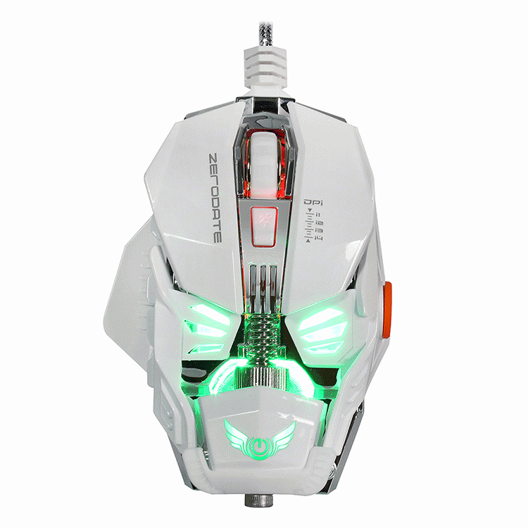 ZERODATE X600 Wired Mechanical Macros Define 8 Programmable Keys 4000 ...
