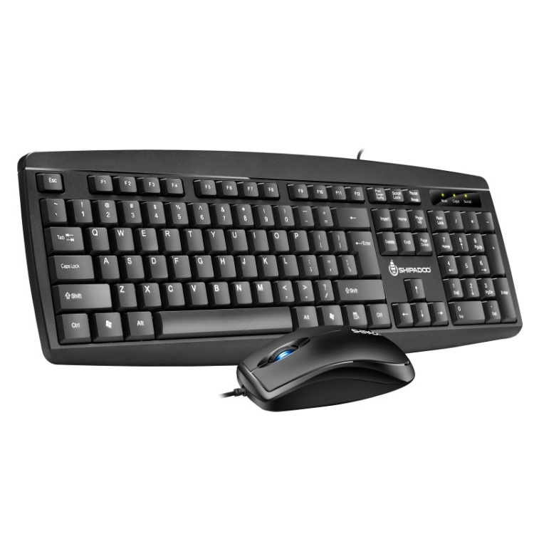 SHIPADOO D300 104 Key General Gaming Office Business Wired Keyboard ...
