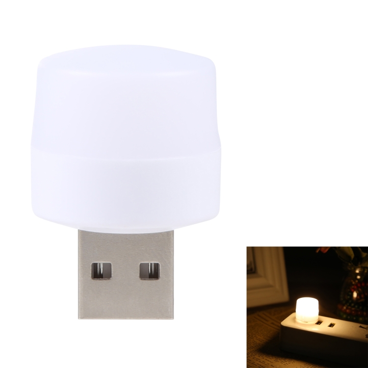 100LM LED USB Mini Night Light (วอร์มไวท์)