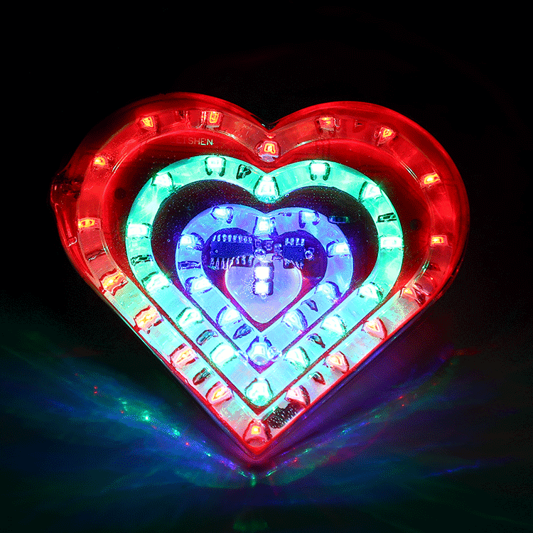 44 LEDs SMD 2835 Motorcycle Modified RGB Light Love Heart Flash ...