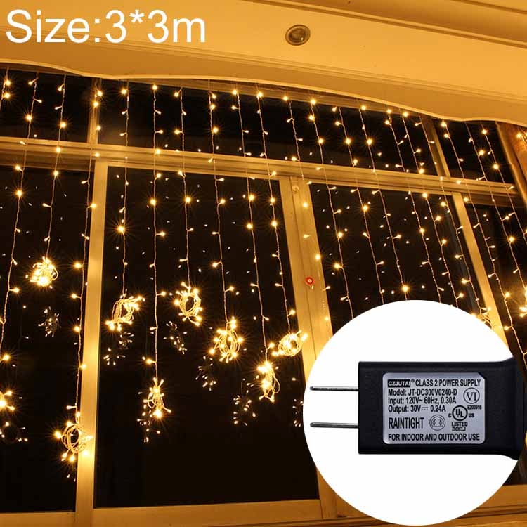 UL588 3m(Length) x 3m(Height) IP43 Waterproof LED Curtain Light