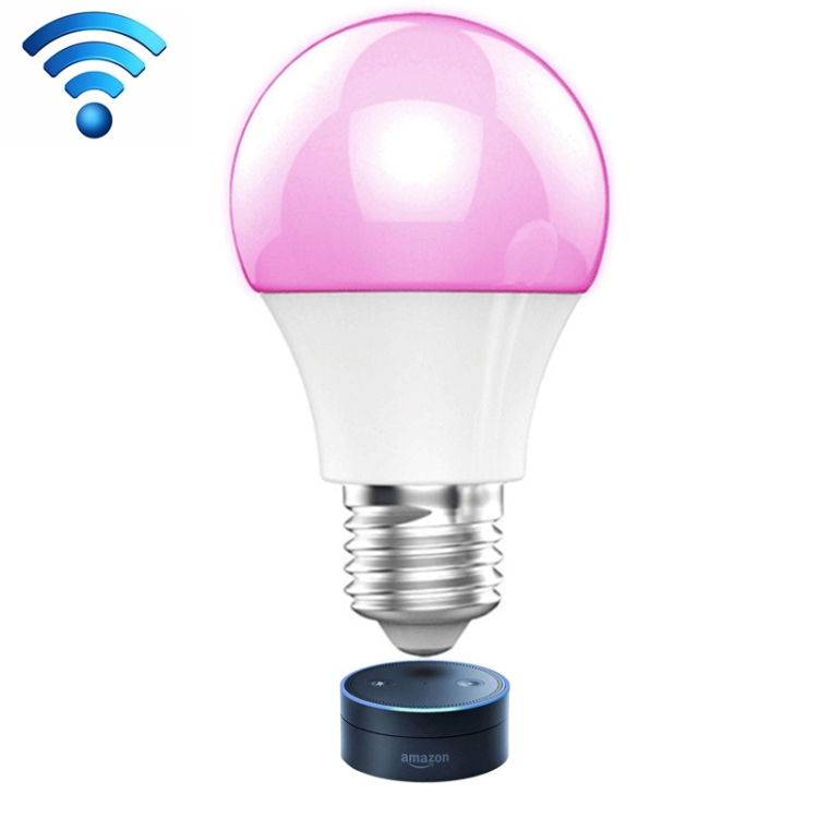 E26 / E27 Port 10W RGB+White Light LED WiFi Smart Light Bulb