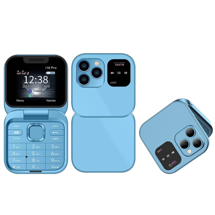 SERVO i16 Pro Mini Flip Phone, 1.77 inch, MTK6261D, 23 Keys, Support ...
