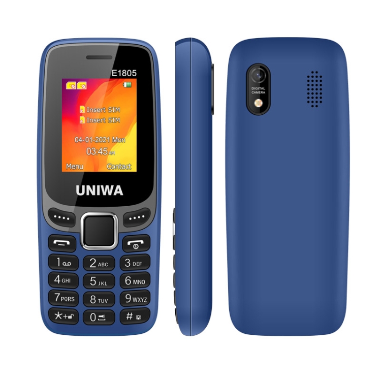 UNIWA E1805 หน้าจอ 1.77 นิ้ว SC6531E 21 คีย์ รองรับบลูทูธ ไฟฉาย FM MP3 ...