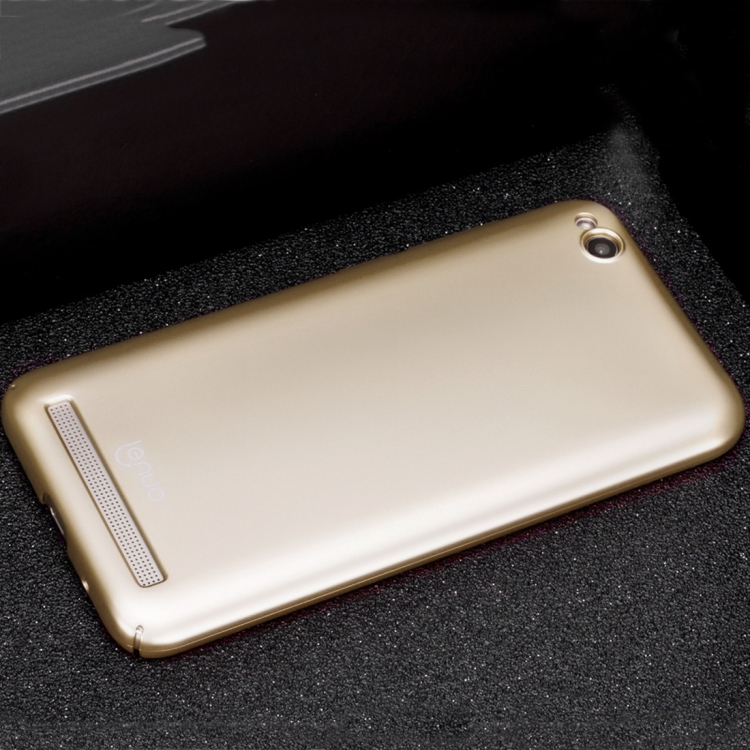 Lenuo สำหรับ Xiaomi Redmi 5A PC เคสป้องกันแรงกระแทกแบบบางพิเศษฝาหลังแบบแข็ง (สีทอง)