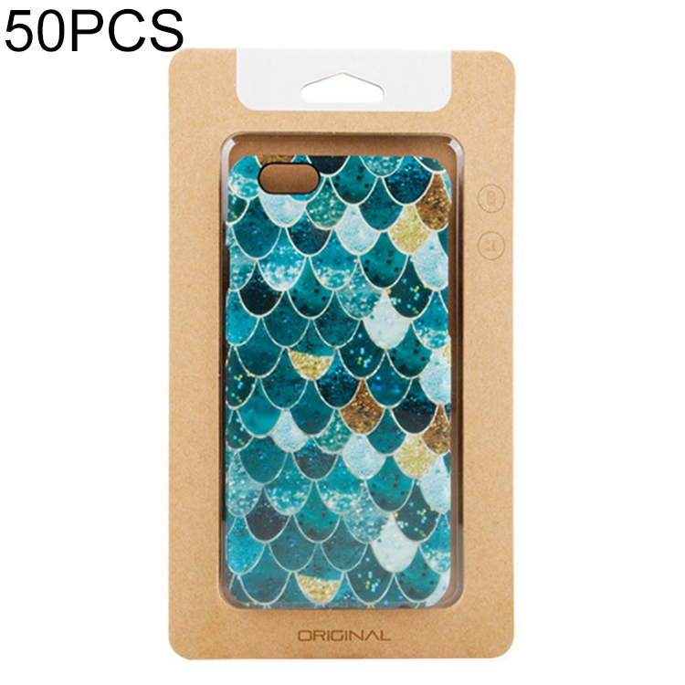 50 PCS High Quality Cellphone Case Kraft Paper Package Box for iPhone ...