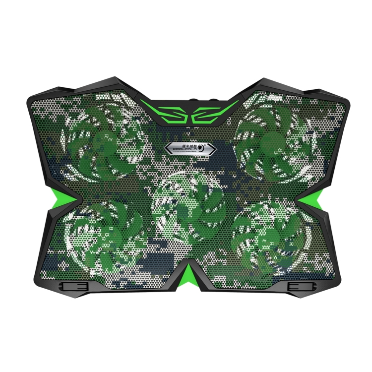 Ice Troll 2S COOLCOLD DC 9V Dual USB Five Fans Cooler Stand Radiator ...