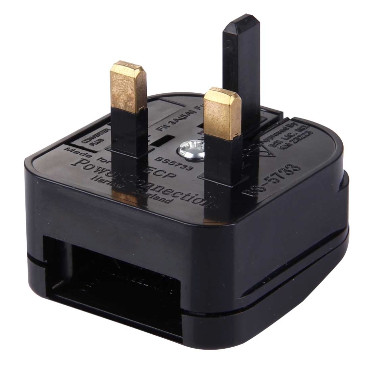 BS-5733 Tragbarer EU-Stecker an UK-Steckeradapter Steckdosen ...