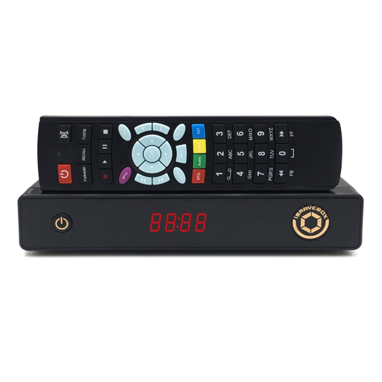 iBRAVEBOX F10S TV Box Satellite Receiver with Remote Control, Support ...