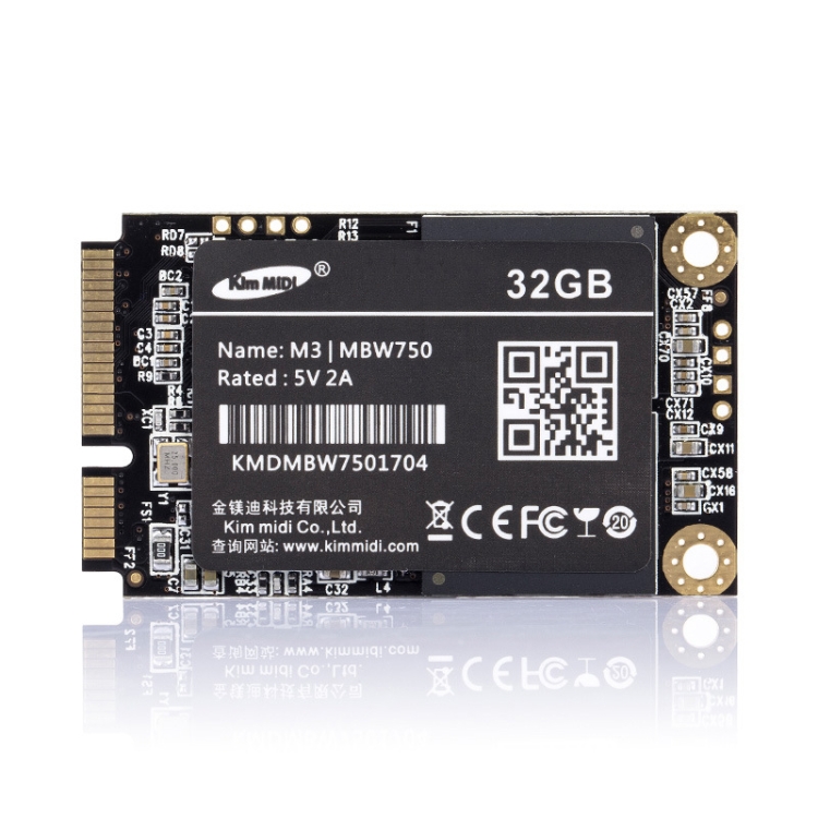 Kim MiDi MBW750 3.8mm 1.8 inch mSATA Solid State Drive, Flash ...