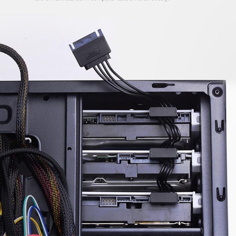 ORICO DC15P-PX3 SATA Standard 15 Pin 3 in 1 DIY Chassis Power Cord HDD ...