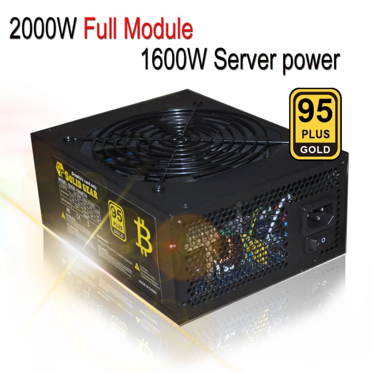 2000W Full Module 95 PLUS GOLD Computer Mining Switching