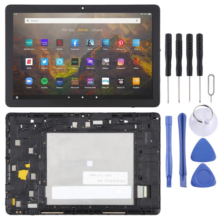 For Amazon Kindle Fire HD 10 2023 LCD Screen Digitizer Full Assembly ...