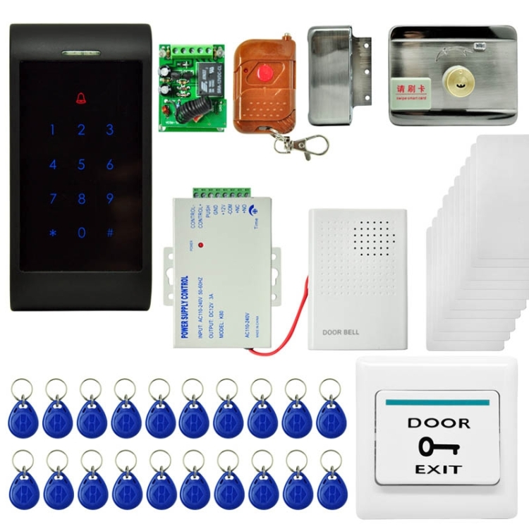 MJPT006 Door Access Control System Kits + Electric Control Lock + 20 ID ...