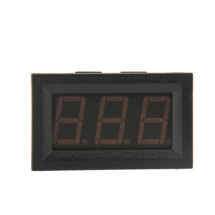 V27D-T1 3.2V-30V LED Digital Display Voltmeter(Black)