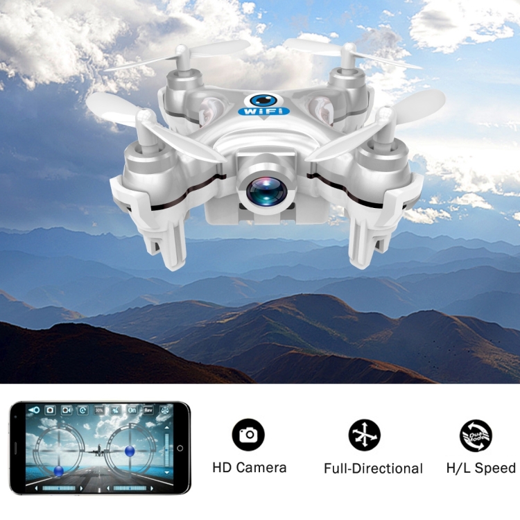 CX-10W WiFi 6-axis Gyro 4-Channel 2.4GHz RC Mini Quadcopter with Camera ...