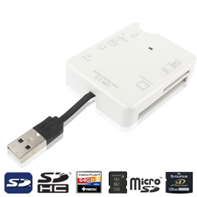 Hi-Speed Card Reader, Built in USB 2.0 Interface (Support SD MMC / RS ...