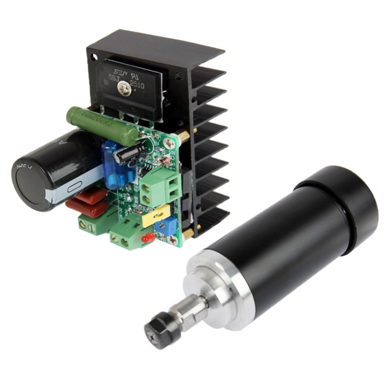 400W CNC Spindle Motor Kits PWM Speed Controller With Mount Bracket