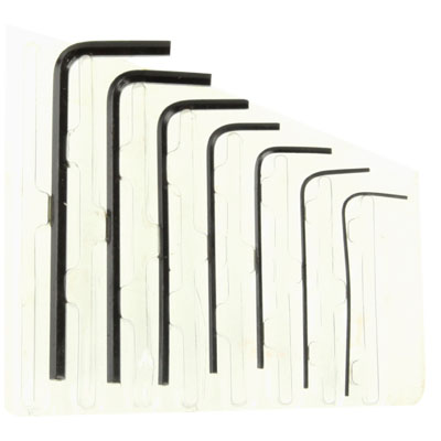 7x Standard Metric Hex Key Set