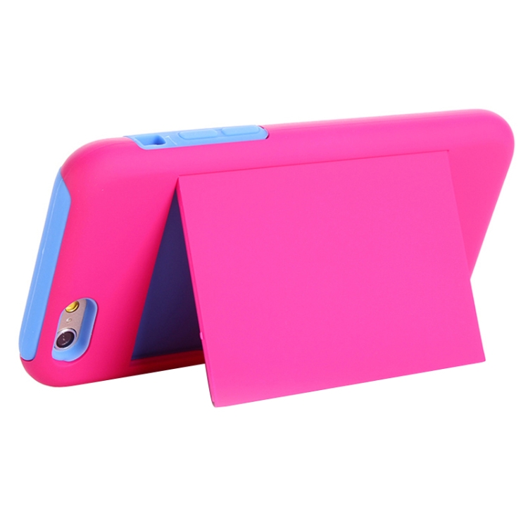 Plastic + Silicone Combination Case with Holder & Card Slot for iPhone ...
