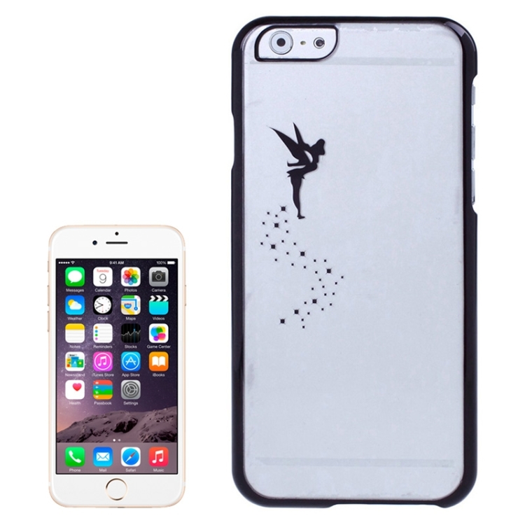 Angel Pattern Ultra Thin Plating Border Transparent Plastic Case for ...