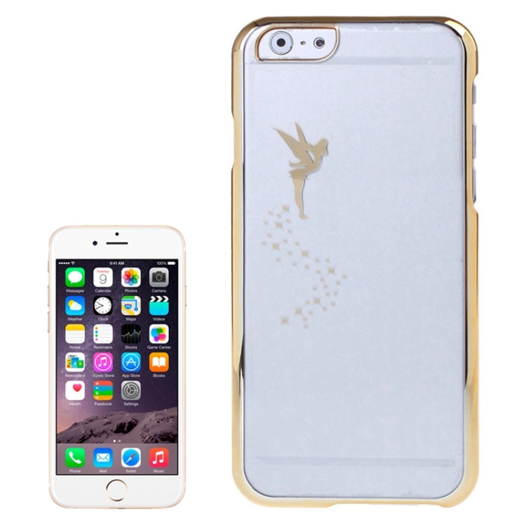 Angel Pattern Ultra Thin Plating Border Transparent Plastic Case for ...