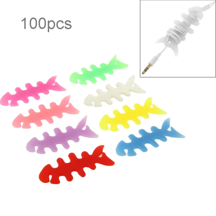 Fishbone Smart Cord Wrap แพ็คละ 100 ส่งแบบสุ่มสี