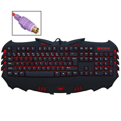 Aula Destroyers Multimedia Key Wired USB Gaming Keyboard with LED Backlight