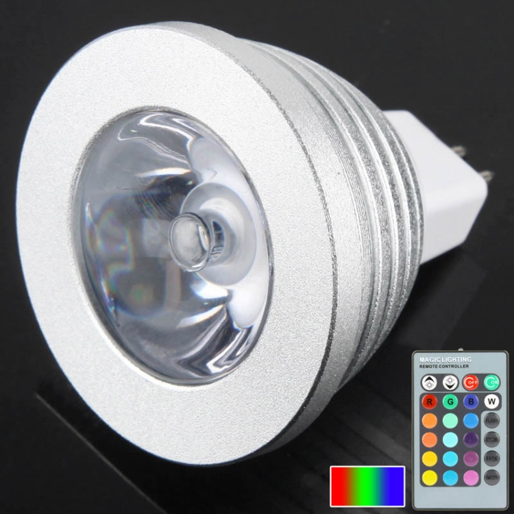 MR16 1W RGB LED Light Bulb