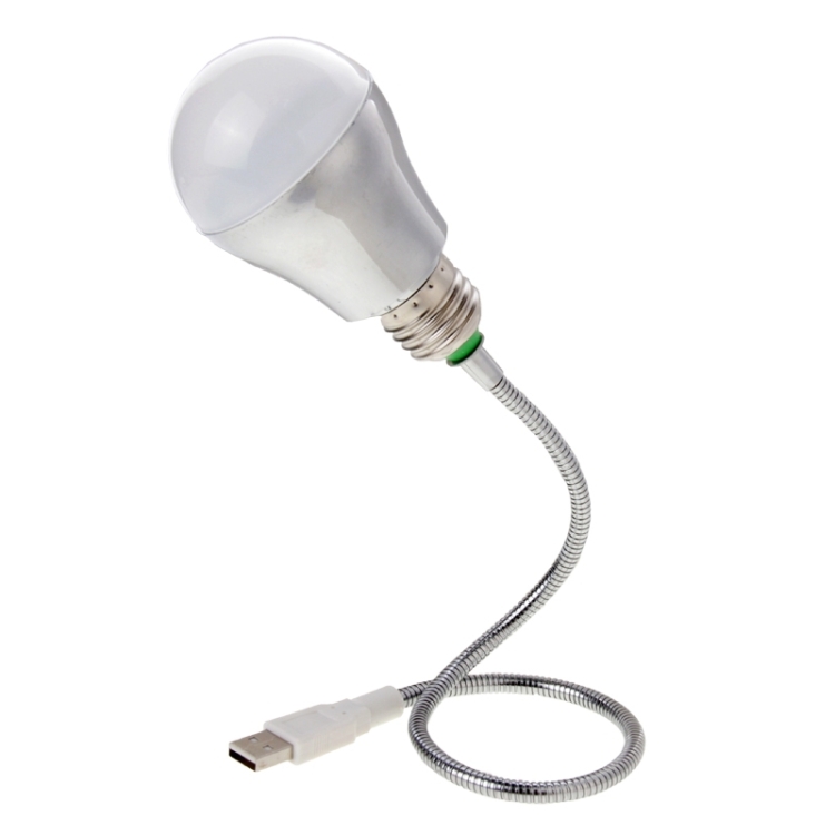 5V 5W 450Lumens White Light Flexible Rotatable USB LED Lighting Diode ...