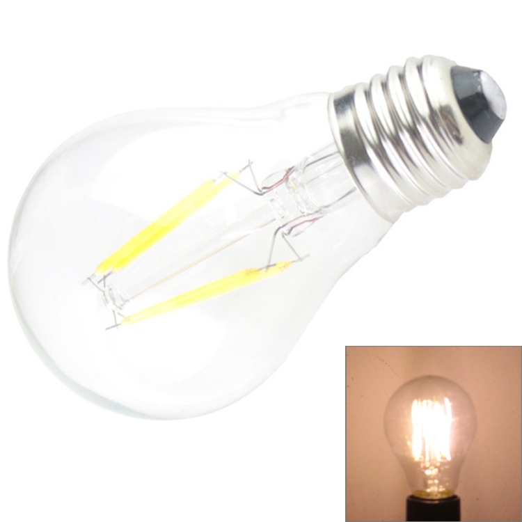 E27 4W หลอดไฟ LED สีวอร์มไวท์