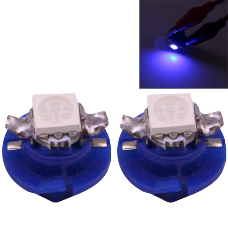 2 PCS B8.4 Blue Light 0.2W 12LM 1 LED SMD 5050 LED Instrument Light ...
