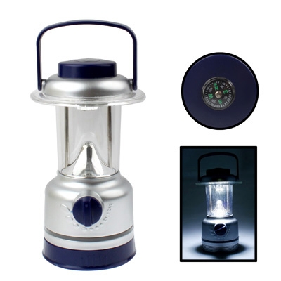 15 LED Bivouac Light with Compass(Blue)