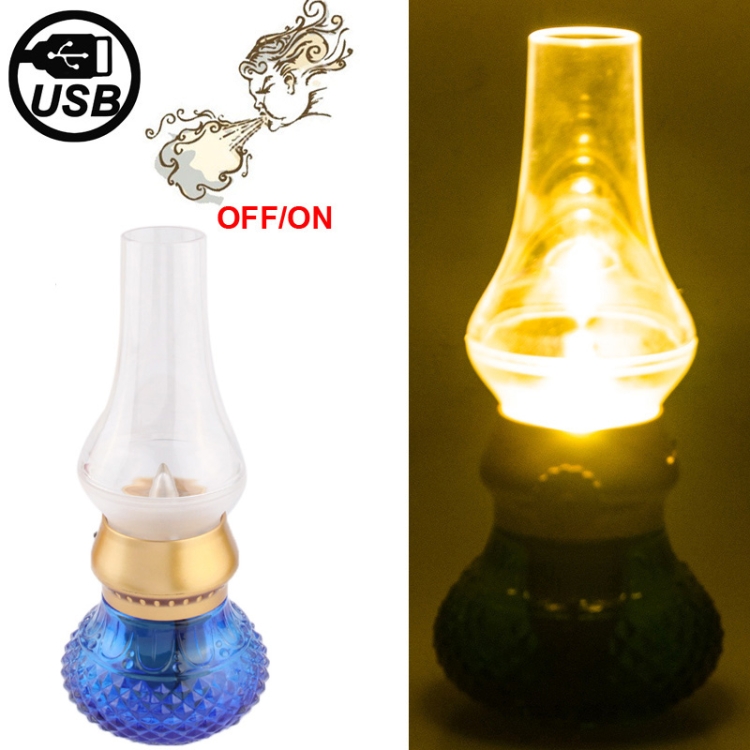 Retro Blowing Control Kerosene Candle Lamp