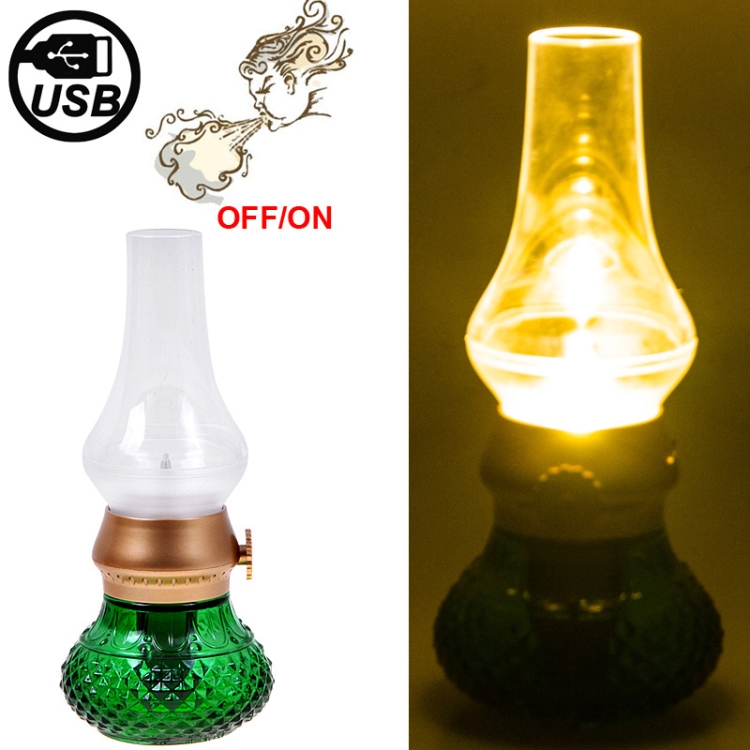 Retro Blowing Control Kerosene Candle Lamp