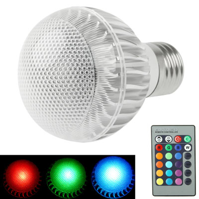 E27 5W RGB LED Ball หลอดไฟ Steep Light