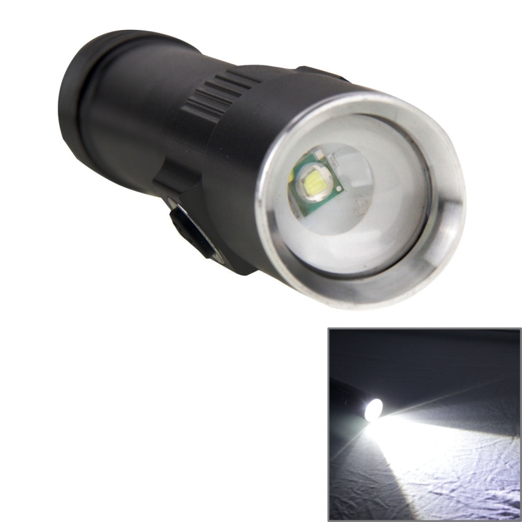 White Light Dimmable Rechargeable Flashlight
