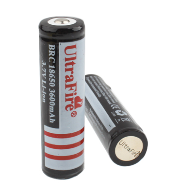 2 PCS UltraFire BRC 18650 3600mAh 3.7V Long Lasting Rechargeable ...