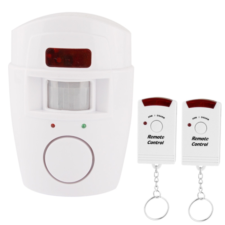 Infrared Ray Alarm with Two Remote Controls