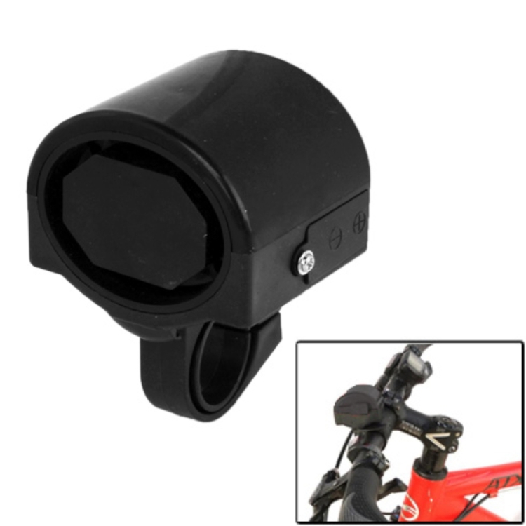 Plastic 360 Degree Rotation Electronic Horn for Bicycle (Black)