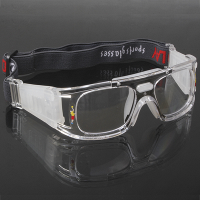 Wrap Goggles Sports Glasses Eyewear for Basketball / Soccer Game (Black)