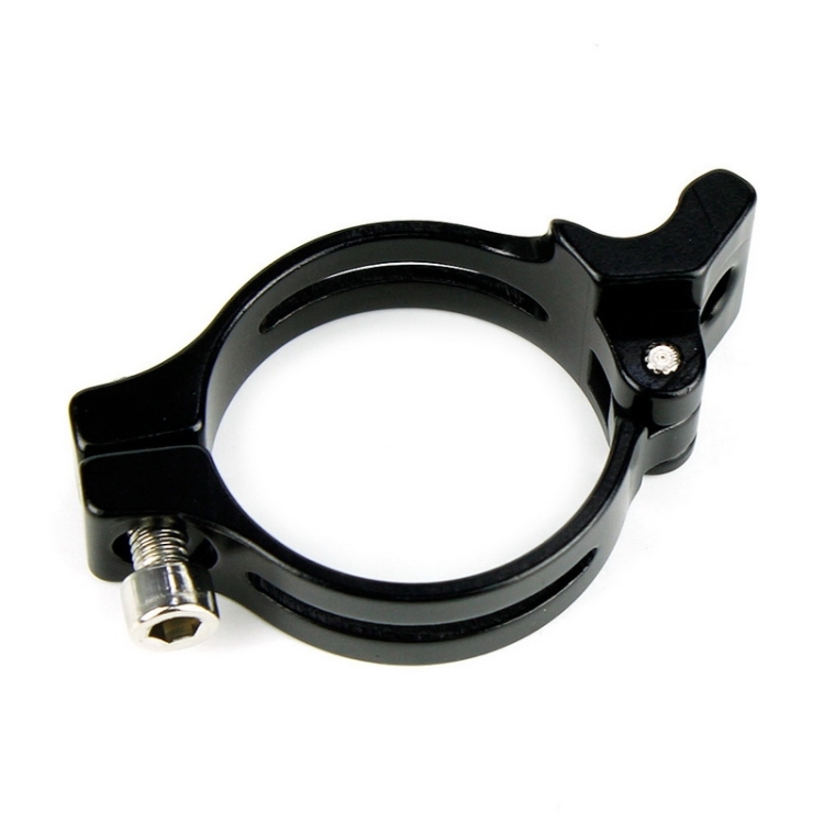 Bike Front Derailleur Adapter Clamp, 31.8mm(Black)