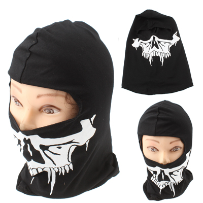 SWAT Balaclava Hood 1 Hole Head Skull Face Mask Protector(Black)