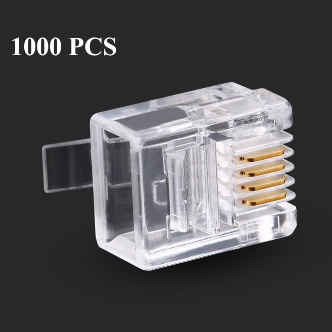 RJ11 Modular Plug Telephone Connector (1000pcs in one packaging, the ...