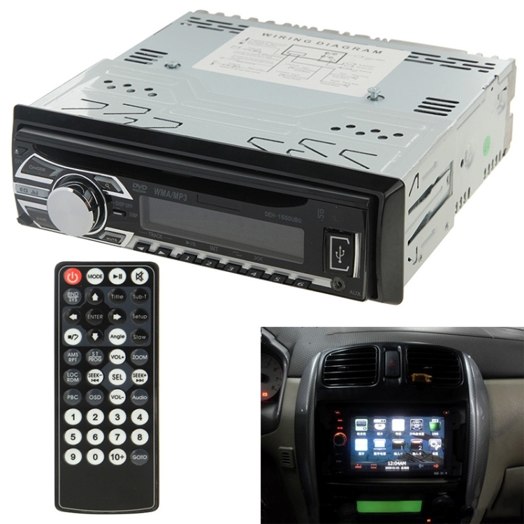 DEH-1550UBG High Power Detachable Panel Car DVD Player with Remote ...