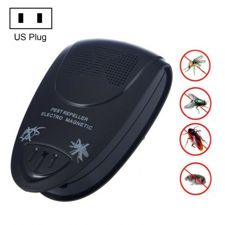 Ultrasonic Pest Repeller Electro Magnetic(Black)
