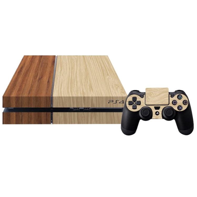 Wood Texture Decal Stickers for PS4 Game Console