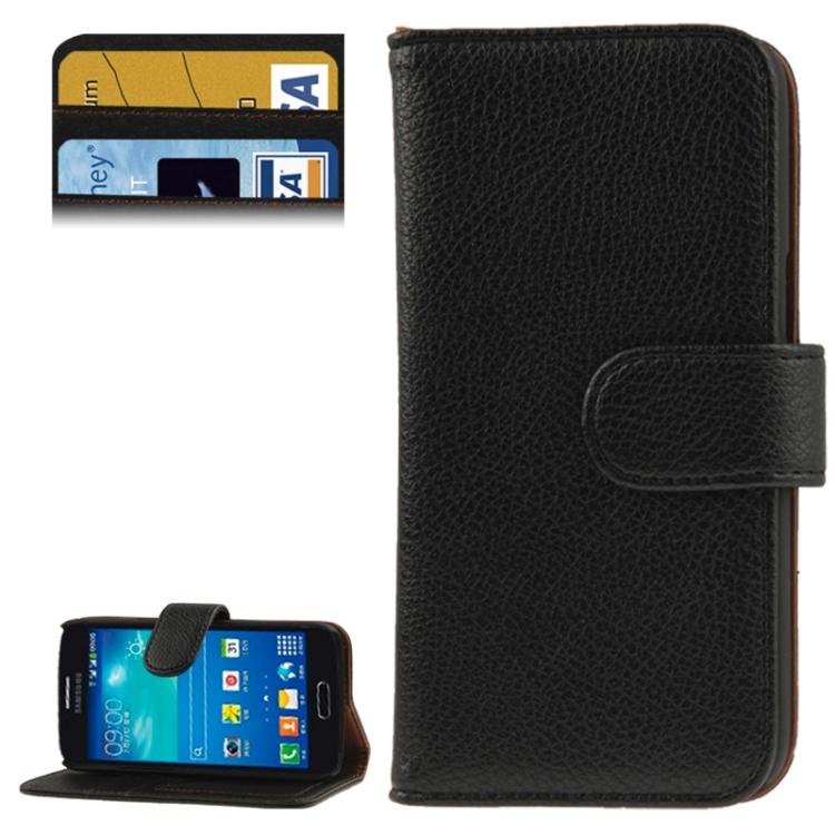 Litchi Texture Horizontal Flip Leather Case with Card Slots & Holder ...