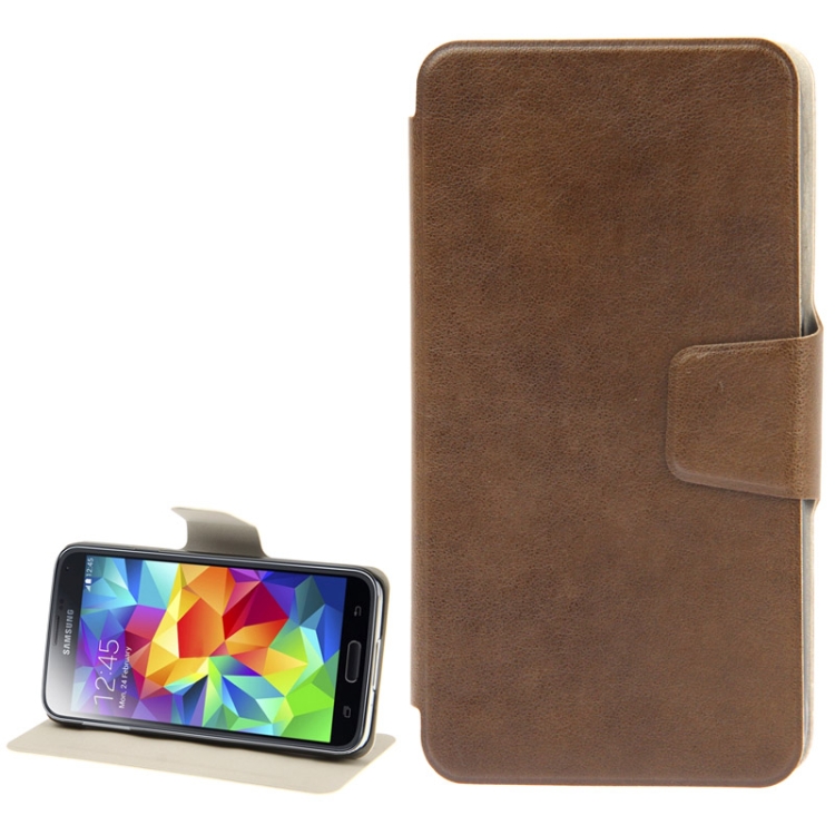Litchi Texture Horizontal Flip Leather Case with Holder for Galaxy S5 ...